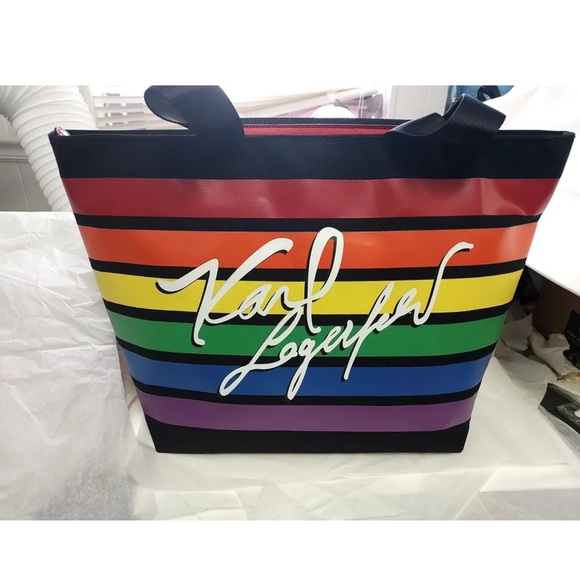 Karl Lagerfeld | Bags | Karl Lagerfeld Paris Kristen Rainbow Pride ...
